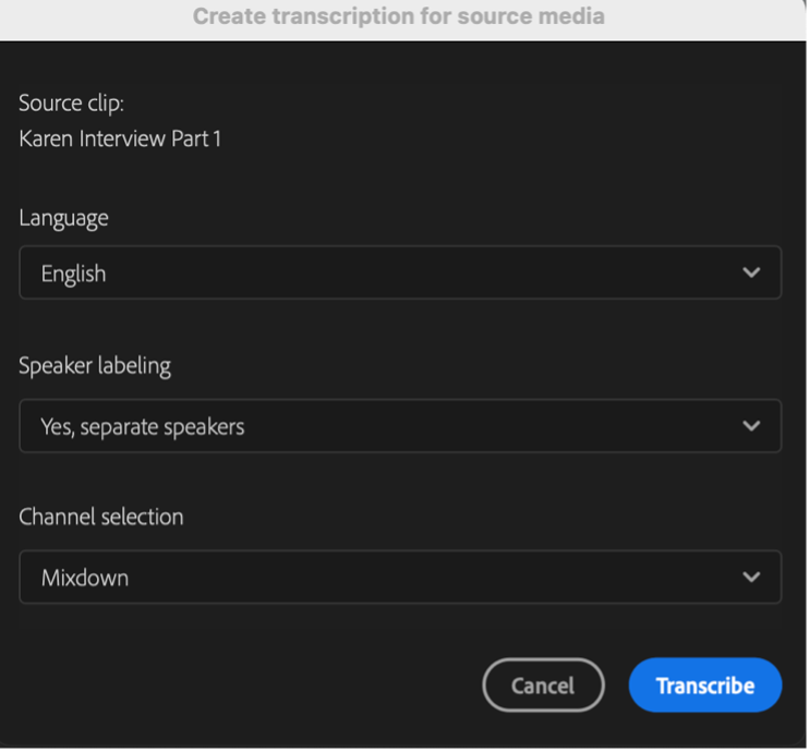 Creating Transcriptions in Premiere Pro - Annenberg Media Center